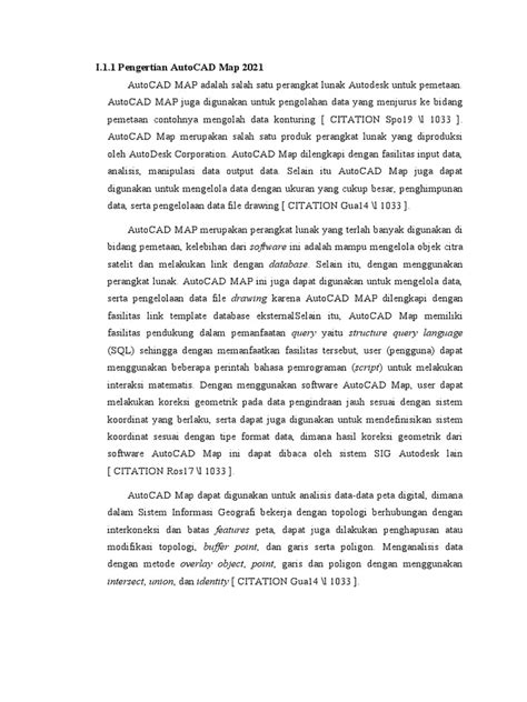 Pengertian Autocad Map 2021 Pdf