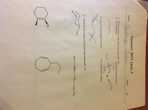 Solved Write Structures Of The Following Compounds A