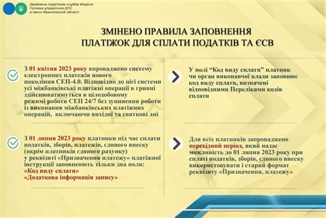 Змінено правила заповнення платіжок для сплати податків зборів та ЄСВ брошура від ДПС