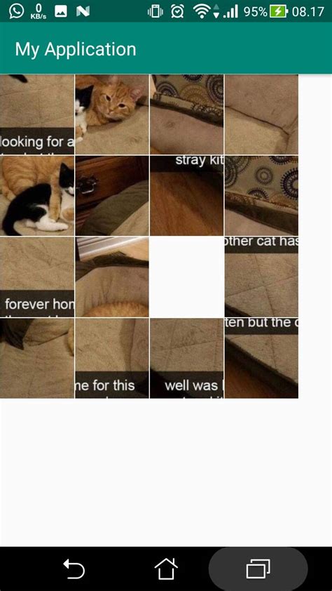 Android Sliding Image X With GridLayout Stack Overflow
