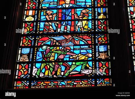 The War Memorial Chapel Is Home To Numerous Stained Glass Depictions Of
