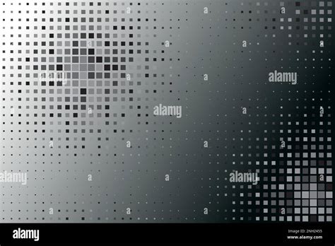 Abstract Geometric Graphic Halftone Square Pattern Futuristic Background Minimal 80s Style