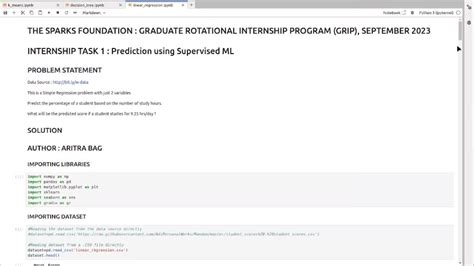 Completed Task No 1 Of Data Science And Business Analytics Aritra Bag Posted On The Topic