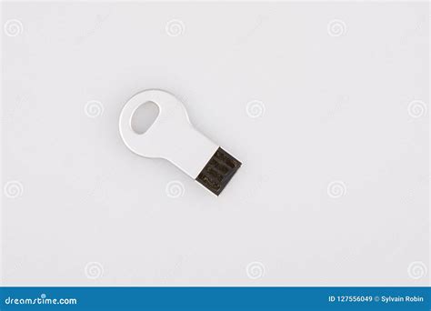 USB Flash Drive Like Key Isolated On White Stock Image Image Of Storage Electronic