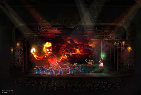 Un Nouveau Concept Art Du Spectacle Tale Of Moana Pour Le Disney