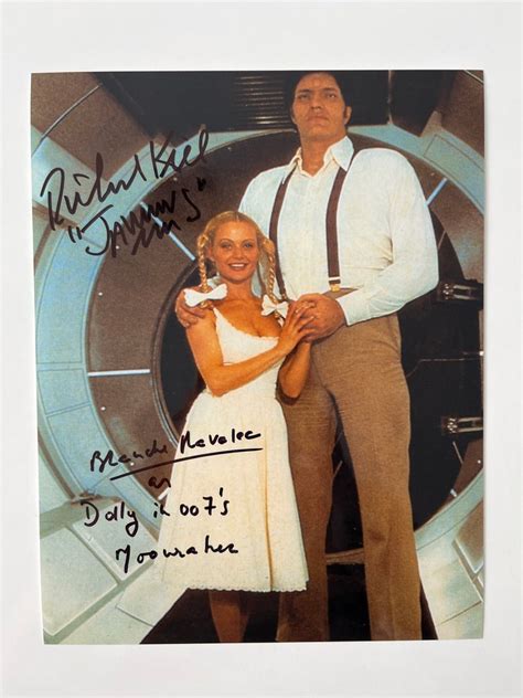 James Bond 007 Moonraker Double Signed Richard Kiel As Jaws And