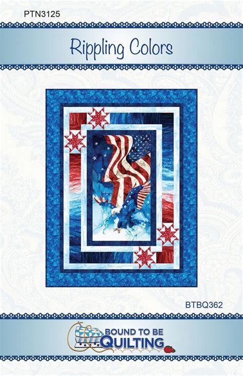 Rippling Colors Quilt Pattern Bound To Be Quilting Btbq Fabric