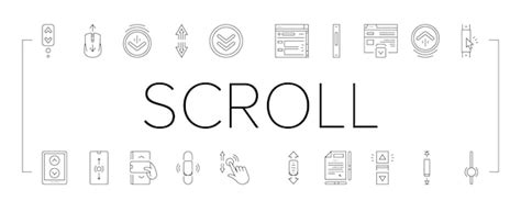 Premium Vector Scroll Computer Mouse Cursor Icons Set Vector