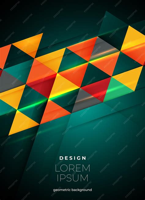 Premium Vector Abstract Geometric Composition Forms Modern Background