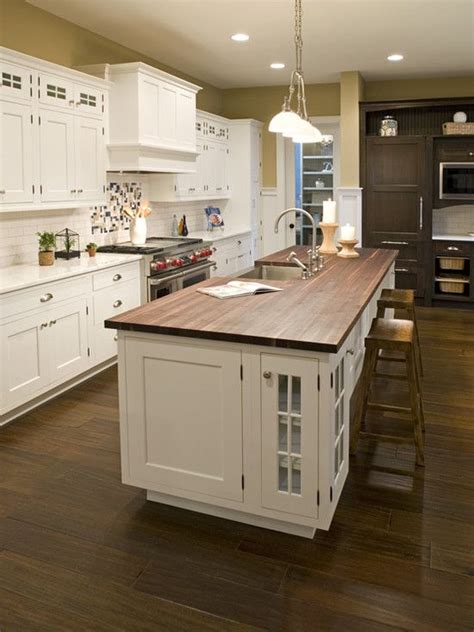 Stunning White Kitchen Butcher Block 48 X Island