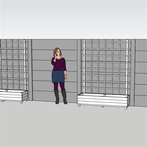 Base Planter With Block Trellis For 6 Slab Vc Wall Gardenstuff