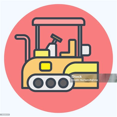 아이콘 아스팔트 포장재 건설 차량 기호와 관련이 있습니다 컬러 메이트 스타일 심플한 디자인 편집 가능 간단한 그림 개체 그룹에