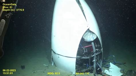Video First Footage Of Oceangates Titan Submersible Wreckage Revealed
