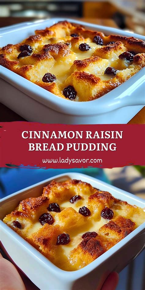 Cinnamon Raisin Bread Pudding Recipe In 2025 Raisin Bread Pudding Cinnamon Raisin Bread