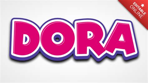 Dora Text Effect Generator Textstudio