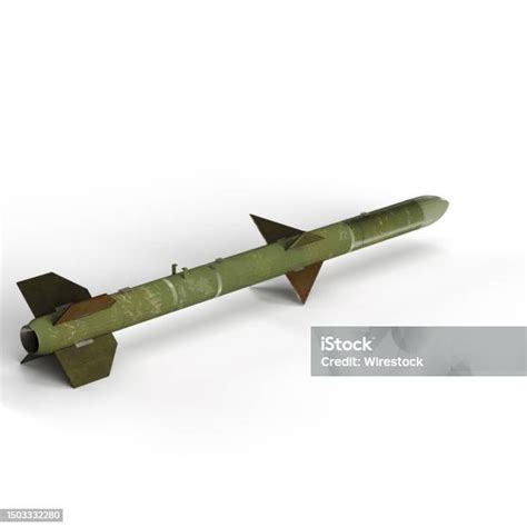 Rendering 3d Dari Model Bom Angkatan Udara Angkatan Darat Pada Permukaan Putih Foto Stok Unduh
