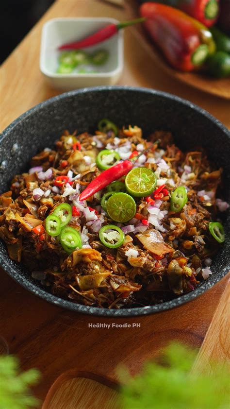 Healthy Sisig Puso Ng Saging Banana Blossom Sisig ⬇️ Ingredients 2
