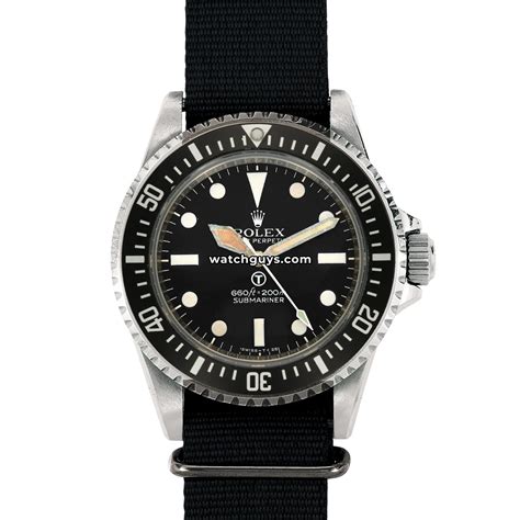 Rolex Submariner 5517 Milsub Vintage 40mm Stainless Steel Watchguys