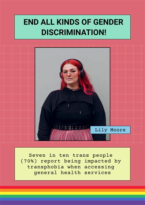 Gender Discrimination Awareness Online Poster A2 Template Vistacreate