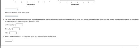 Solved Consider The Following Time Series A Choose The