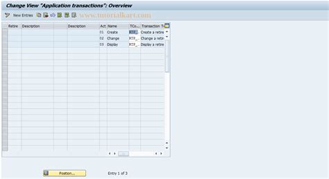 RTPB SAP Tcode RPUS Cntrl Application Transactions