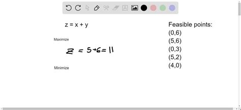 solved find the maximum and minimum value of the given objective function of a linear