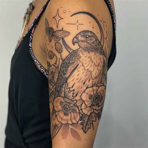 Leaf Hawk Tattoos