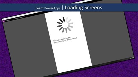 Learn PowerApps Canvas Loading Screens YouTube