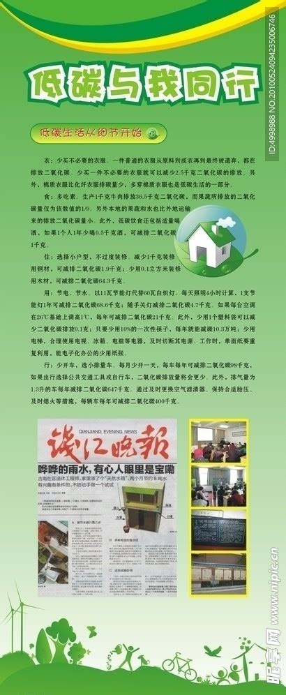 低碳与我同行设计图展板模板广告设计设计图库昵图网