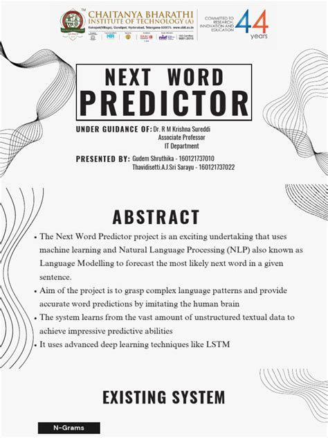 Next Word Predictor Pdf Prediction Computational Neuroscience