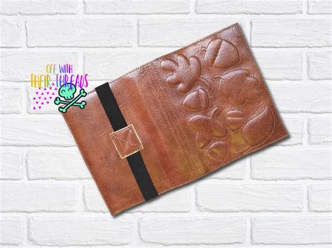 Digital Download Puff Foam Autumn Leaves A6 Notebook Cover Off With Their Threads