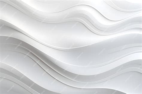 Premium Ai Image Abstract Wavy White Background Wave Pattern Design Ai Generate
