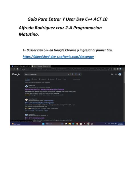 Guía Para Entrar Y Usarr Dev C Pdf