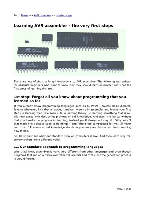 Iniciação Em Programação Assembler Avr Docsity