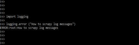 scrapy log how to scrapy log messages with examples and configuration