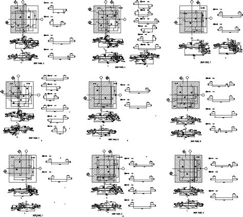 Cad Drawing Of Building Rebar Section Layout In Dwg File