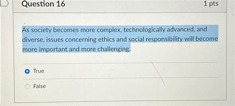 Solved Question 161 ﻿ptsas Society Becomes More Complex
