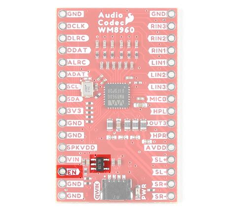 Audio Codec Breakout WM Hookup Guide SparkFun Learn