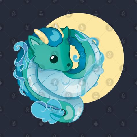 Kawaii Yokai Seiryu Blue Dragon T Shirt Teepublic