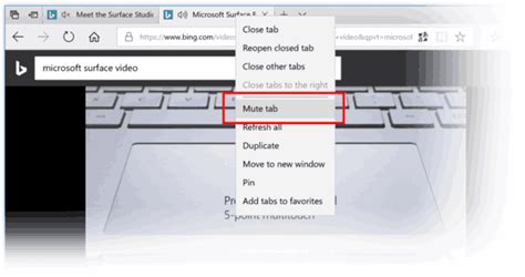 Mute Tabs In Microsoft Edge In Windows