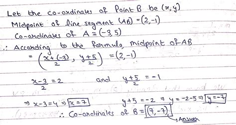 Solved Question 7 1 Pts The Midpoint M Of Segment Ab Has