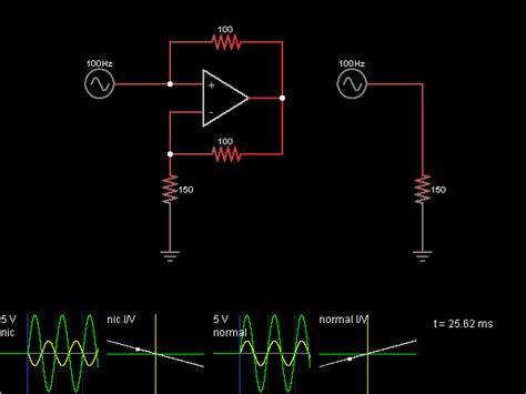Negative Impedance Converter Online Circuit Simulator
