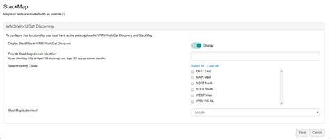 Stackmap Oclc Support