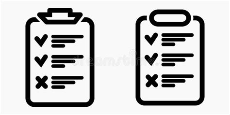 Lista De Iconos O Registro De Programación De Listas Ilustración del Vector Ilustración de