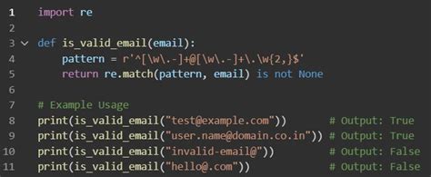 Python Coding 30daysofcode Pythonfunctions Emailvalidation Regex Vibhuti Gulati