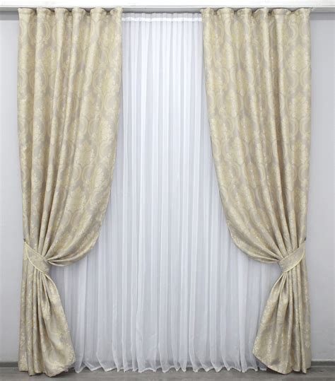 Комплект 2шт 1 5х2 7м готових штор із тканини льон Корона Марія Колір світло сірий з