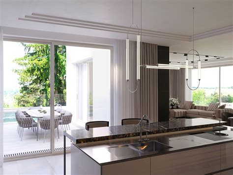 Проект интерьера дома в современном стиле Behance