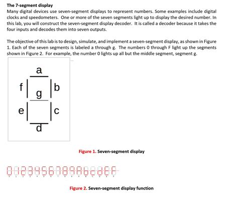 The Segment Display Many Digital Devices Use Seven Segment Displays To Represent Numbers Some