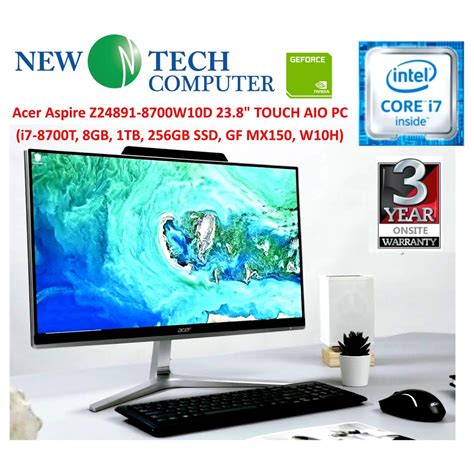 Acer Aspire Z Series Z W D Aio Pc Intel Core I T Gb Ddr Gb Pcle Ssd