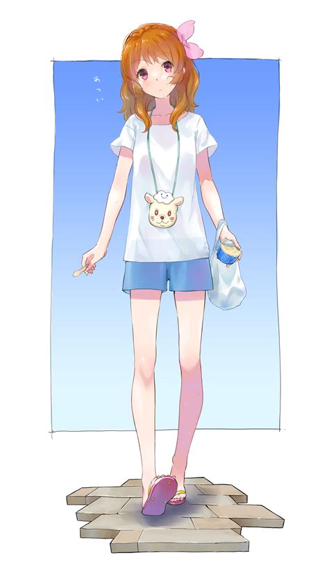 Safebooru 1girl Aikatsu Aikatsu Series Bag Blue Background Blush